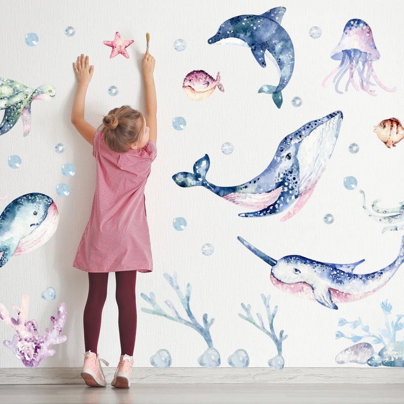 Ocean Wall Decal - Etsy