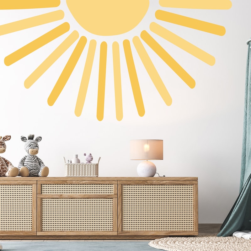Large Rising Sun Decal - Etsy