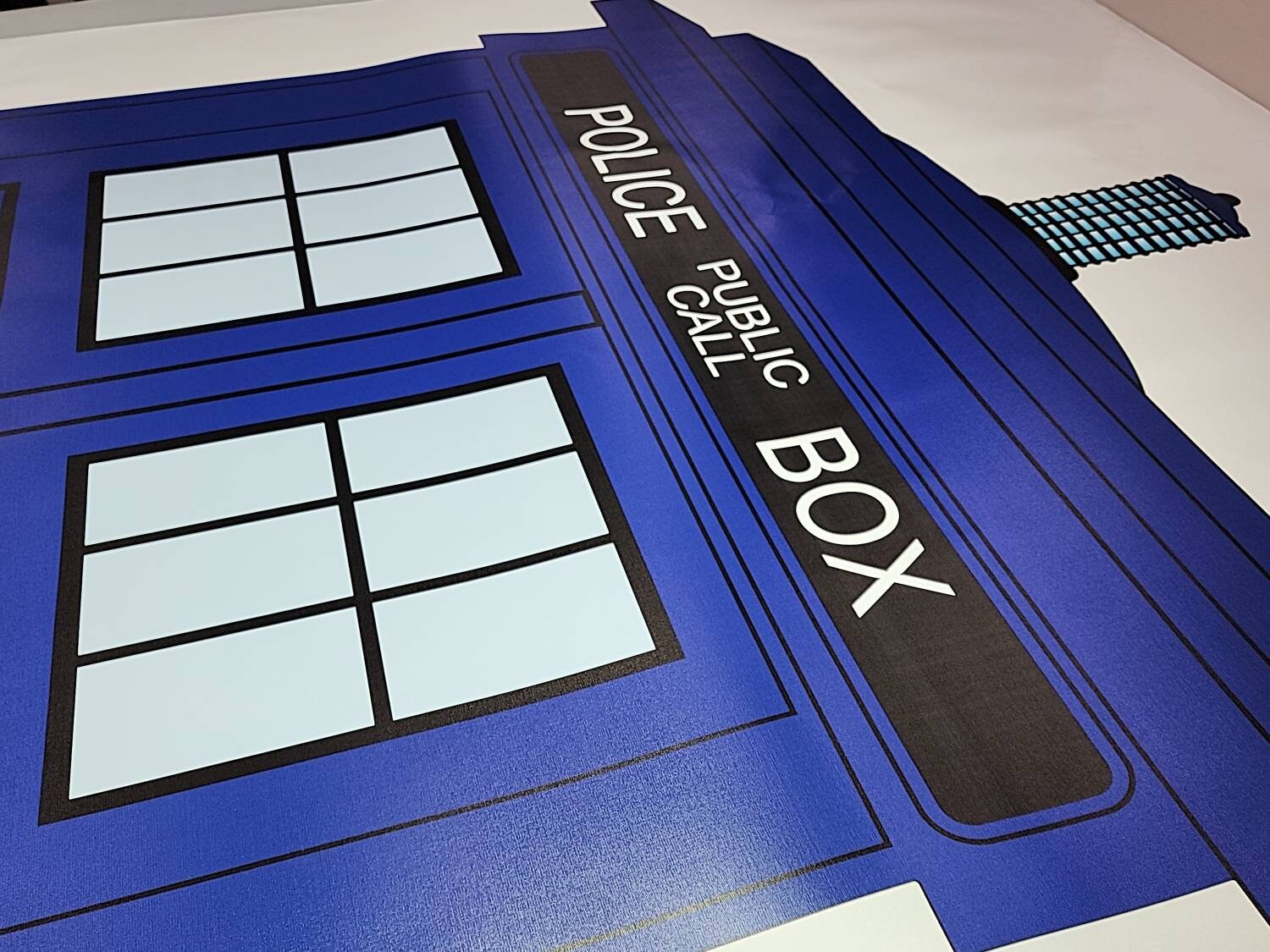 Doctor Who Wall Decal Tardis Wall Decal Mural Fabric Wall Decal Fabric ...