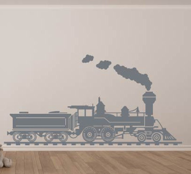 Train Wall Decal Locomotive Railroad Decal Wall Decal Train - Etsy