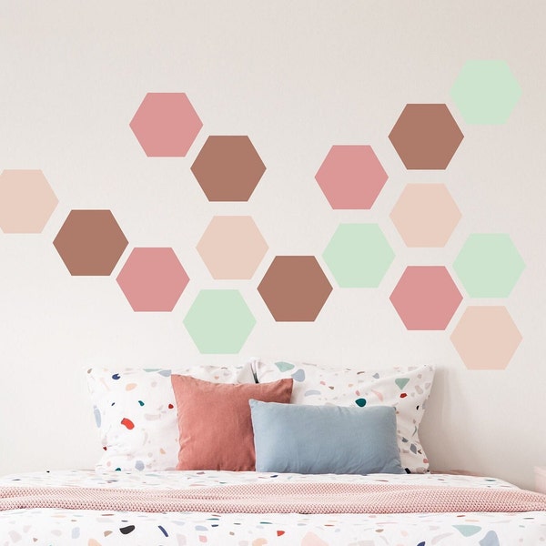 Hexagon Wall Stickers - Etsy