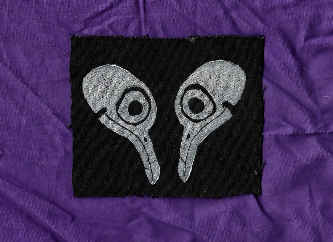 Double Mourning Dove Skull Sew on Patch - Etsy