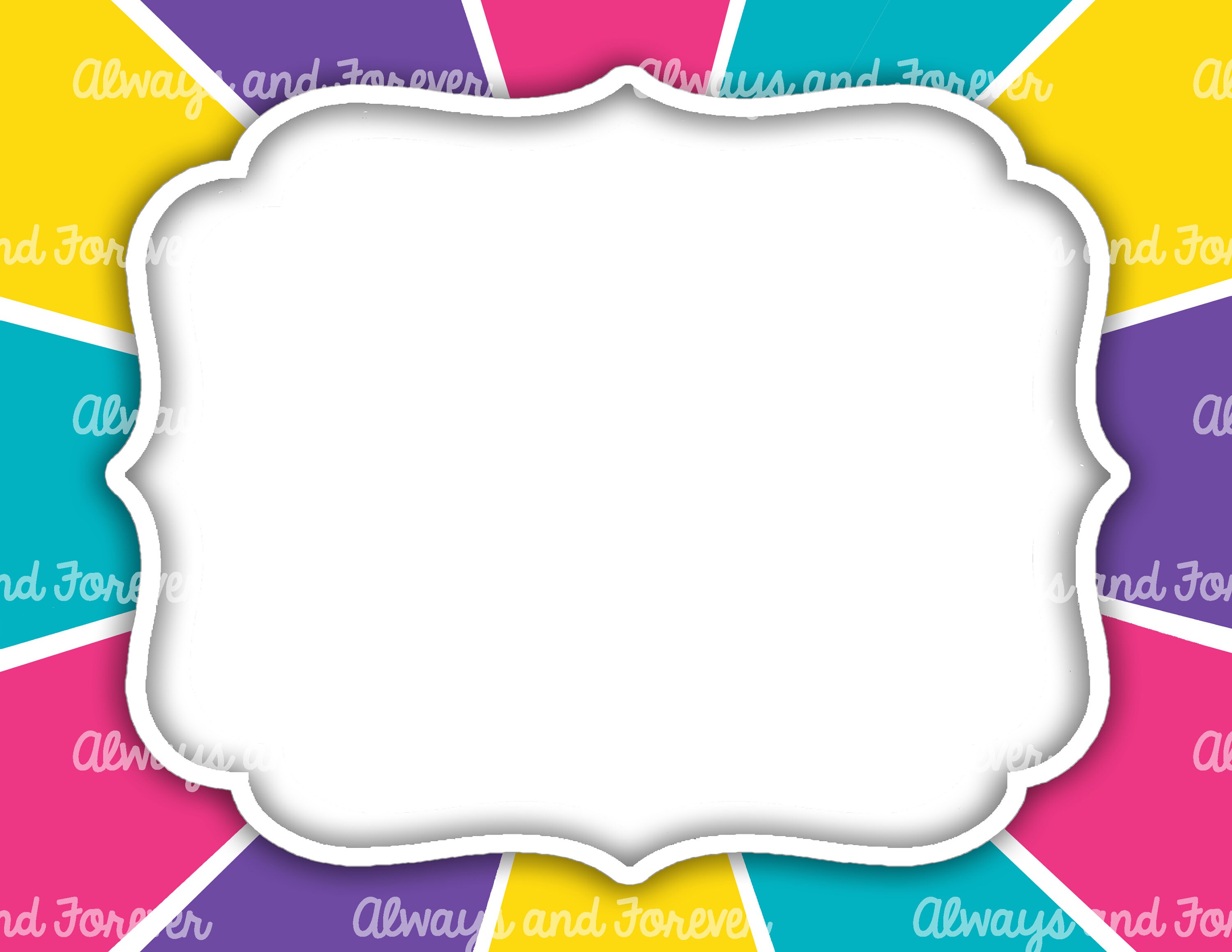 108 Digital Border Frames, Tags, Labels-bright Colors-hangin' With My ...