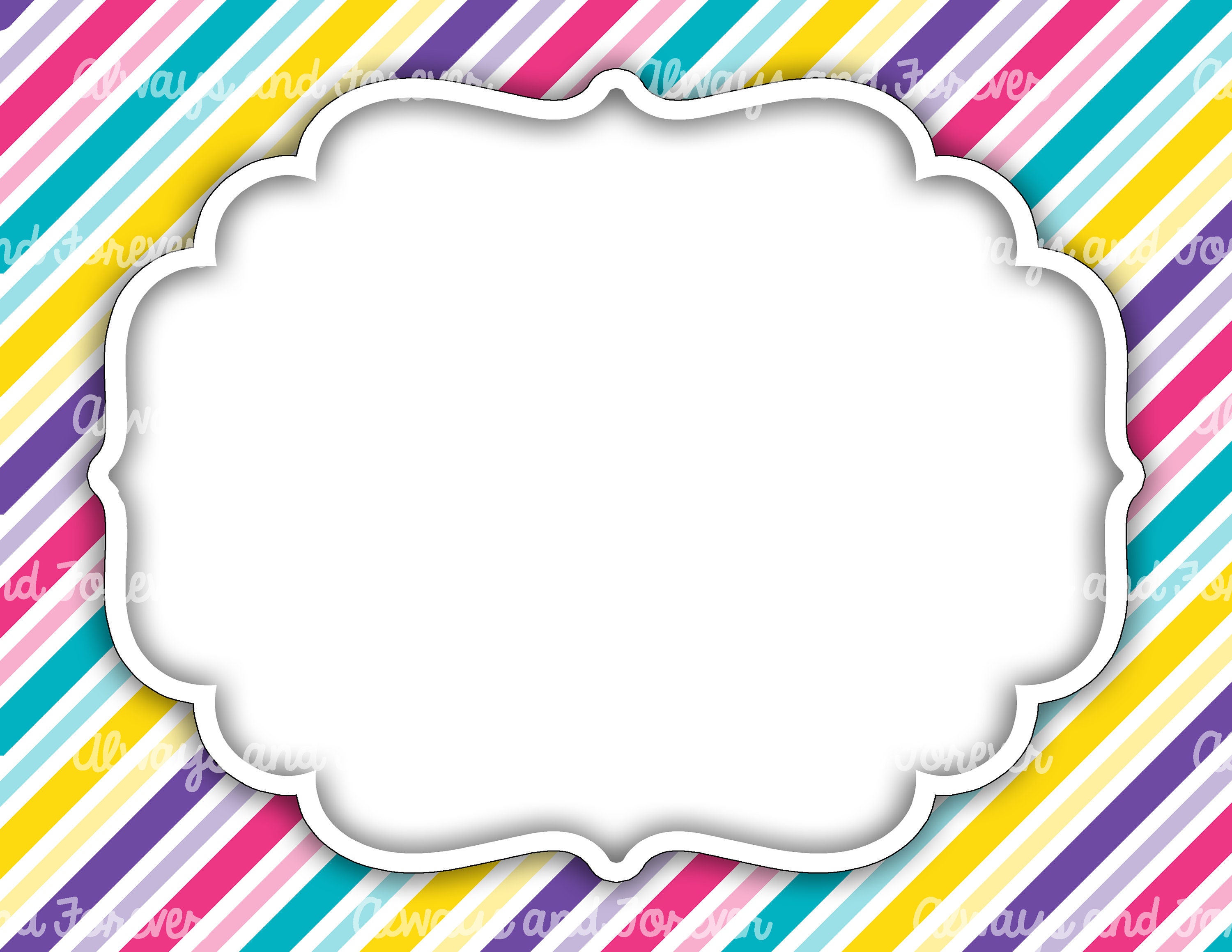 108 Digital Border Frames, Tags, Labels-bright Colors-hangin' With My ...