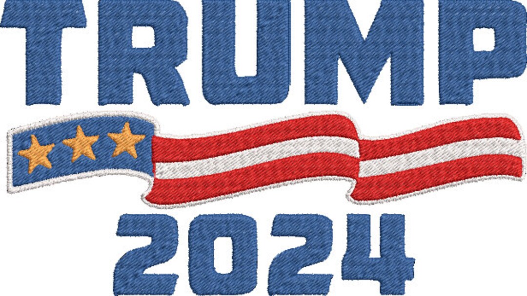 2024 Donald Trump Machine Embroidery Design 1 - Etsy