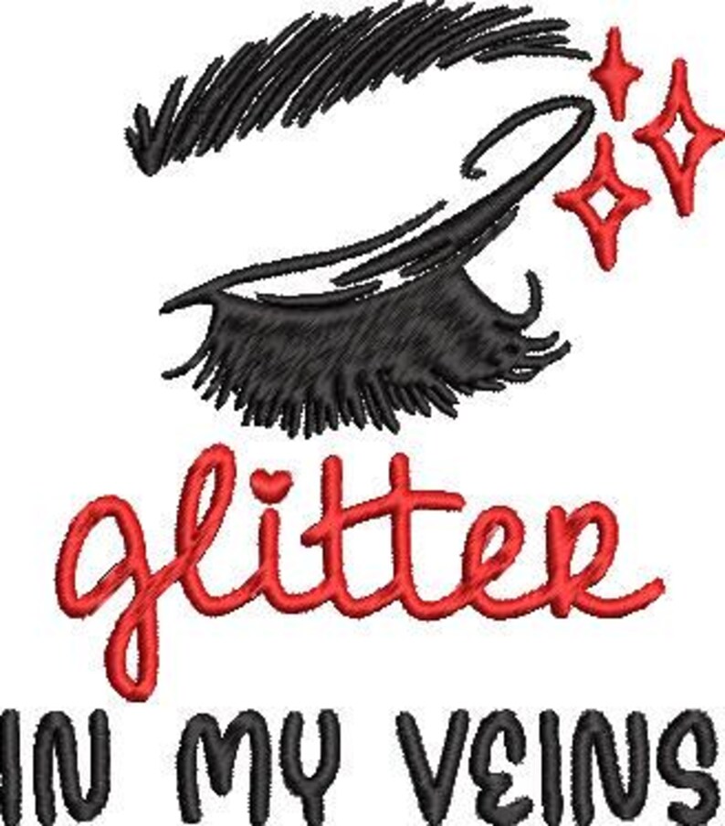 Makeup Embroidery Designs Bundle: Machine-stitched Beauty Accessories ...