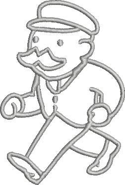 Monopoly Board Game Themed Machine Embroidery Designs for Crafting and ...