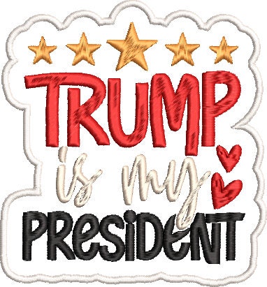 New 2024 Trump Machine Embroidery Design 21 - Etsy