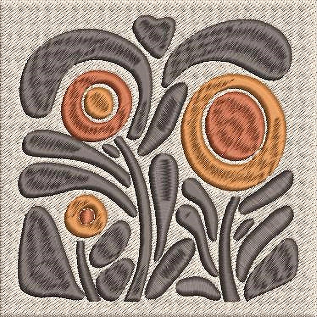Abstract Pattern Machine Embroidery Design - Etsy