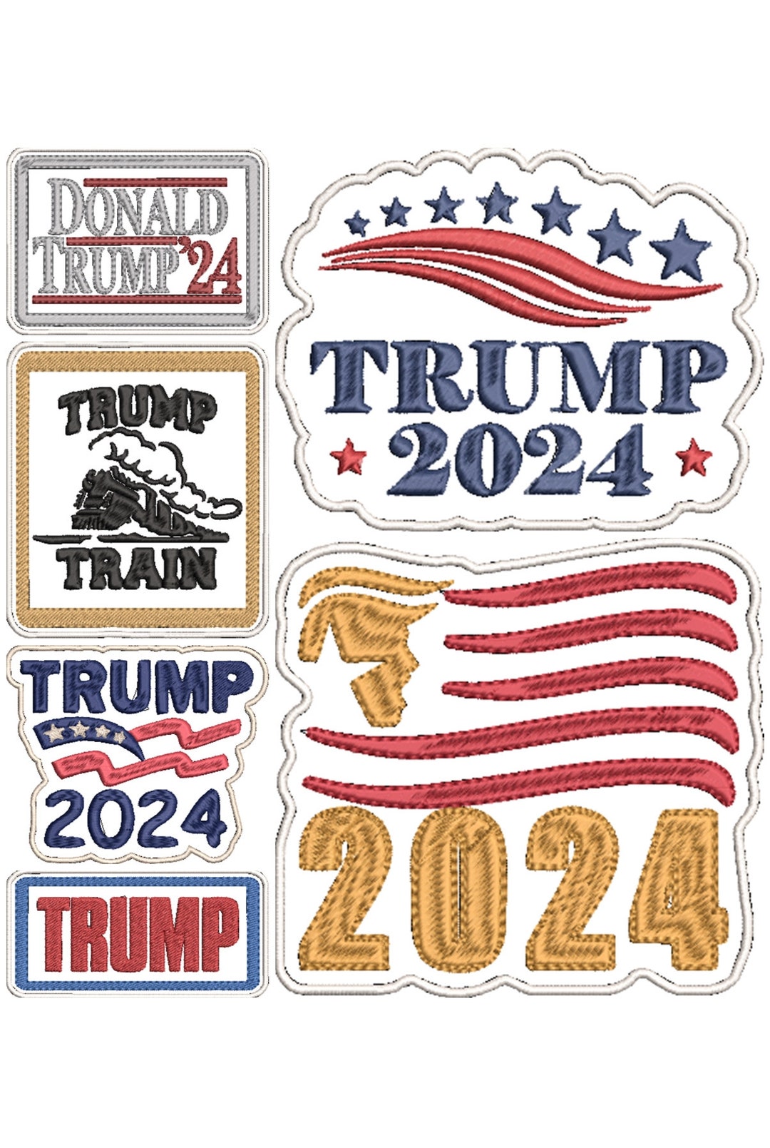 NEW Trump 2024 Machine Embroidery Designs Bundle 7 - Etsy