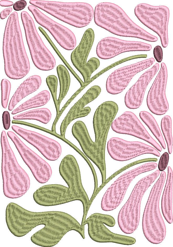 Artistic Abstract Floral Machine Embroidery Bundle: Digital Designs for ...
