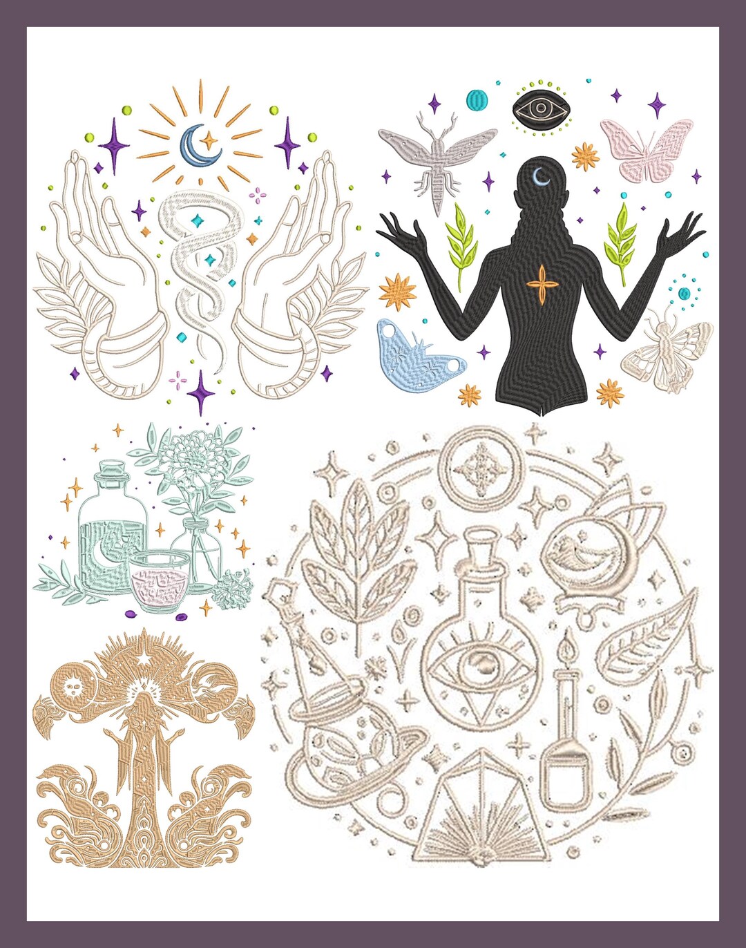 Enchanting Mystical Machine Embroidery Designs: Magical Patterns for ...
