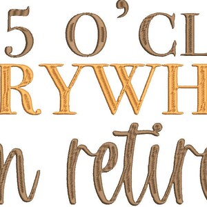 Retirement Embroidery Design Bundle: Digital Sewing Patterns for ...