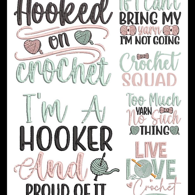 Crochet Sayings - Etsy
