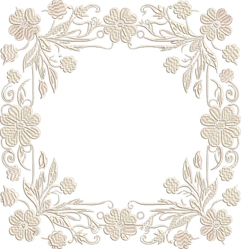 10x10 Vintage Lace Frames Machine Embroidery Pattern: Digital Download ...