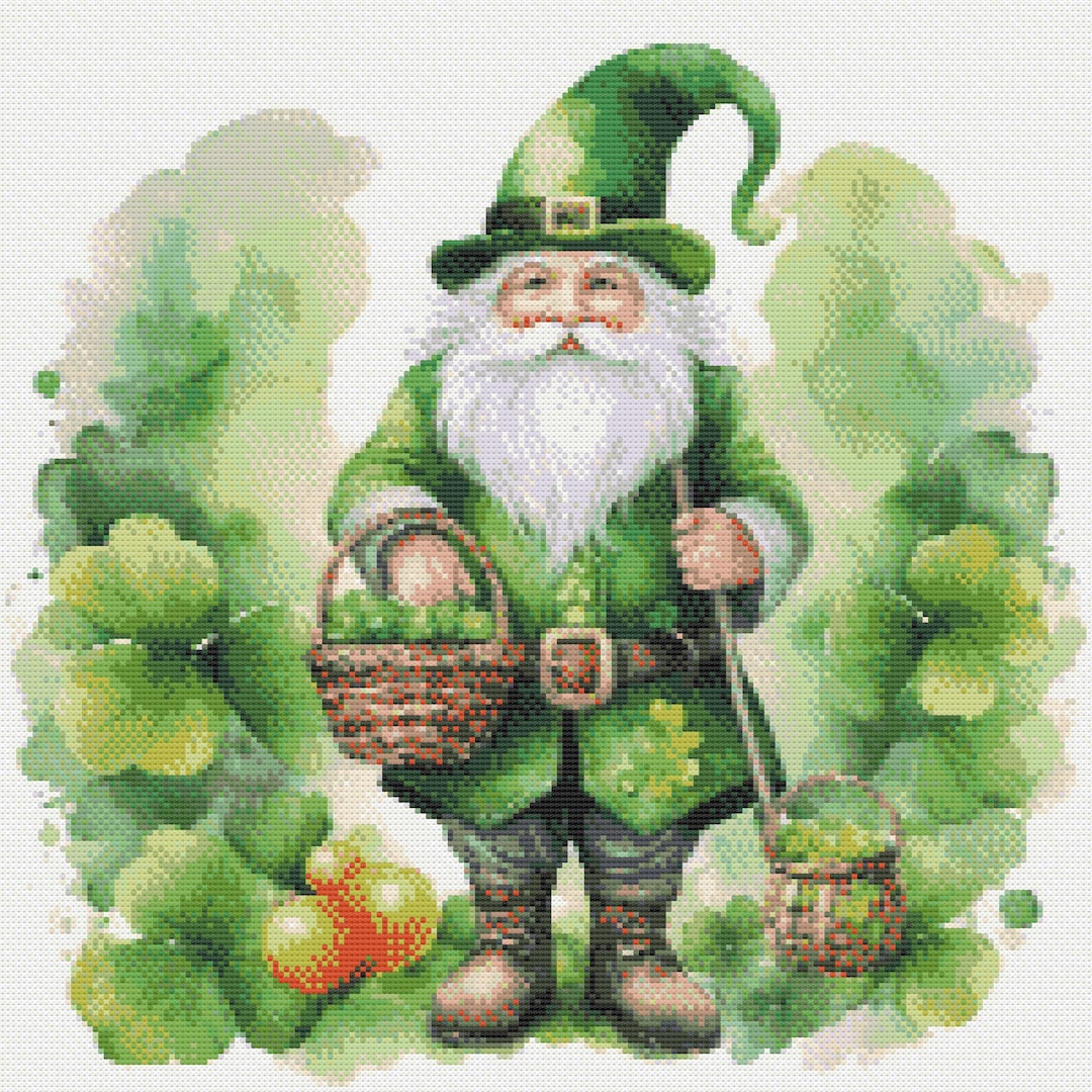 St Patrick Day Cross Stitch Pattern Digital Download Home Decor - Etsy