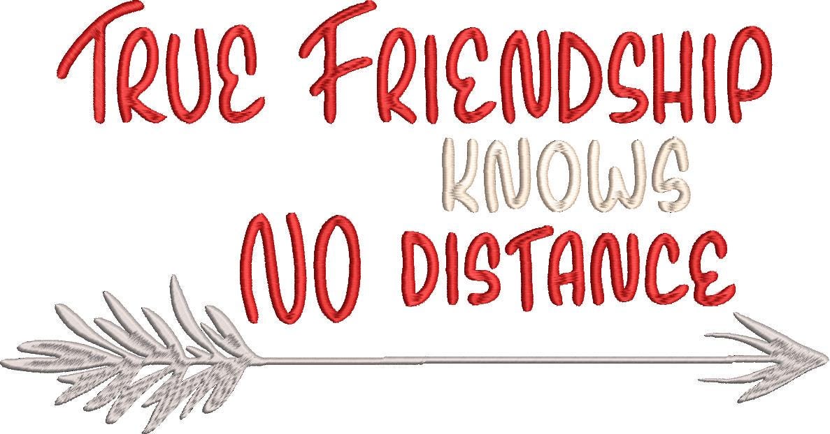 Friendship-inspired Floral Machine Embroidery Designs Iconic Sayings ...