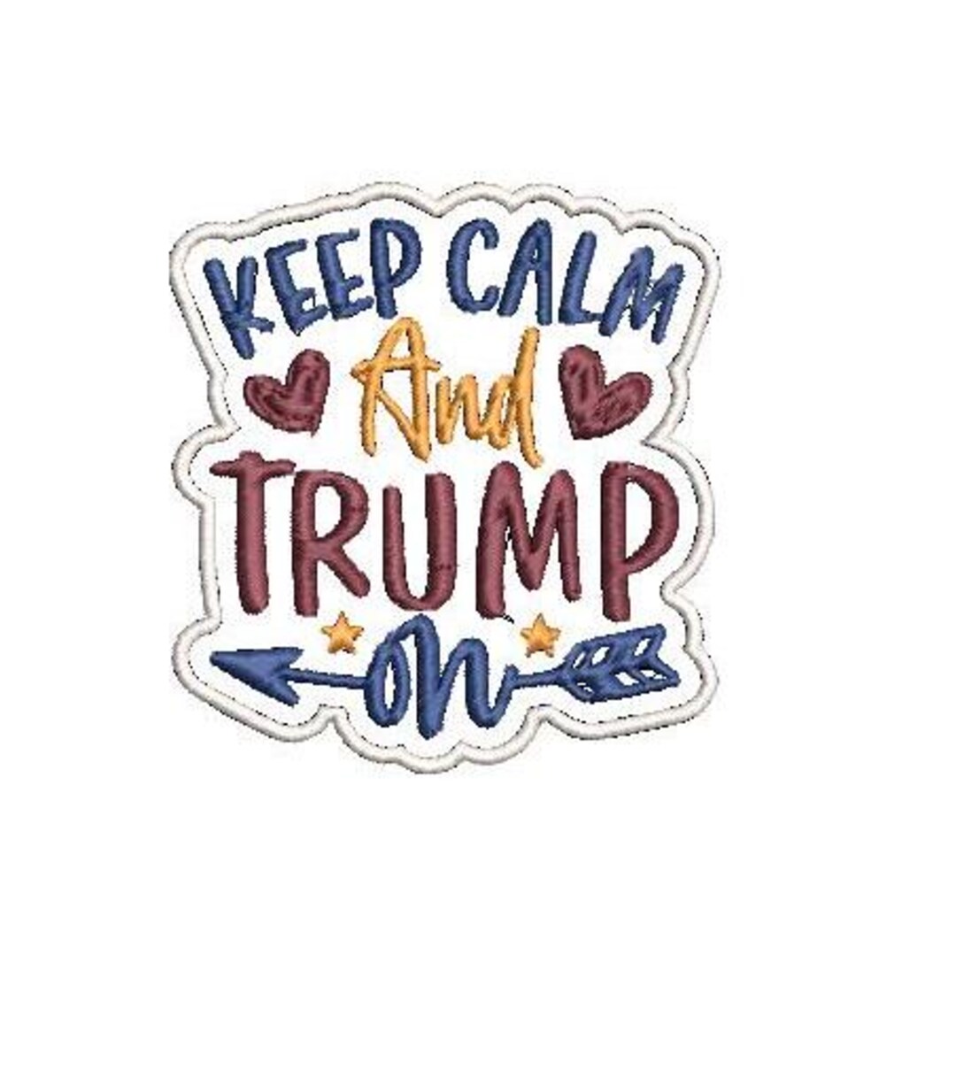 NEW President Trump Machine Embroidery Design 40 - Etsy