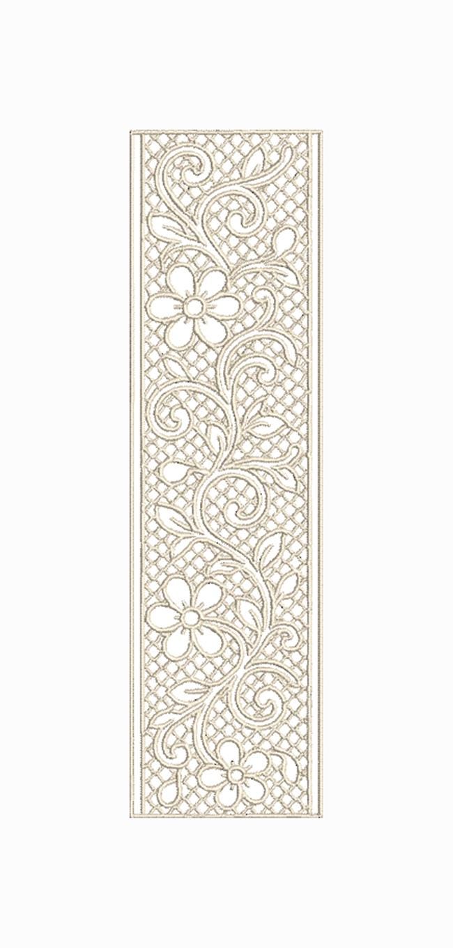 Lace Trim Embroidery Pattern Multi-format Machine Design - Etsy