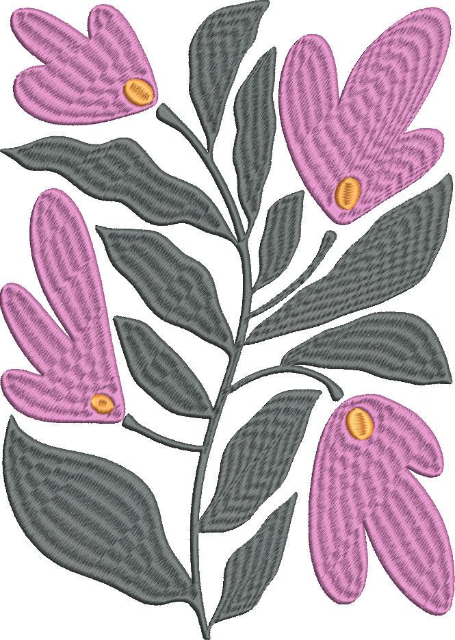 Artistic Abstract Floral Machine Embroidery Bundle: Digital Designs for ...