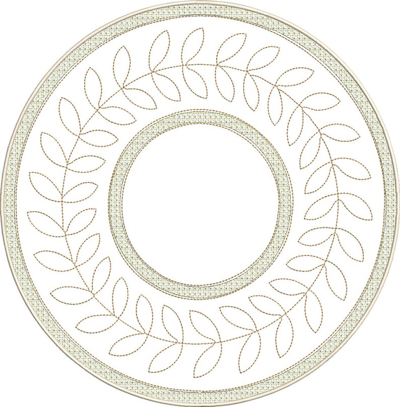 Primitive Candle Mat Embroidery Design for Machine Stitching - Digital ...