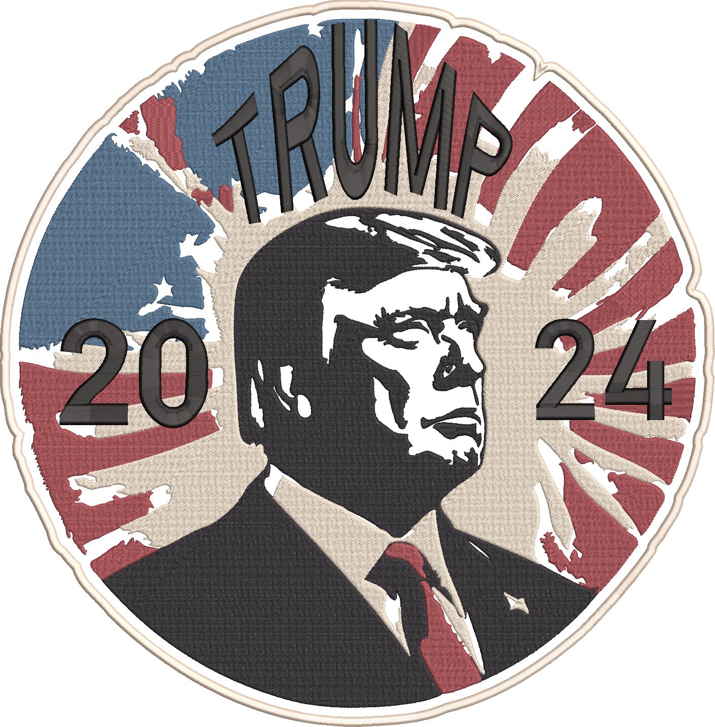 New 2024 Trump Machine Embroidery Design 1 - Etsy