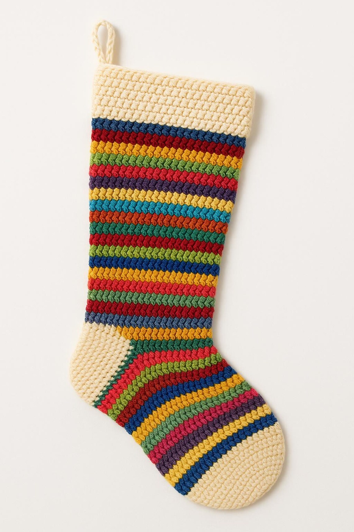 Scrappy Striped Christmas Stocking Crochet Pattern — Colourful Scrap ...