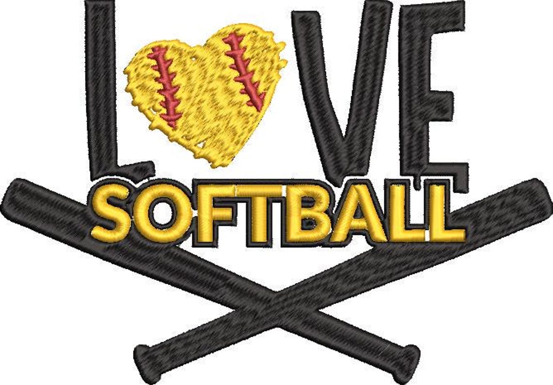 Softball Embroidery Design Bundle: Digital Downloads for Machine ...