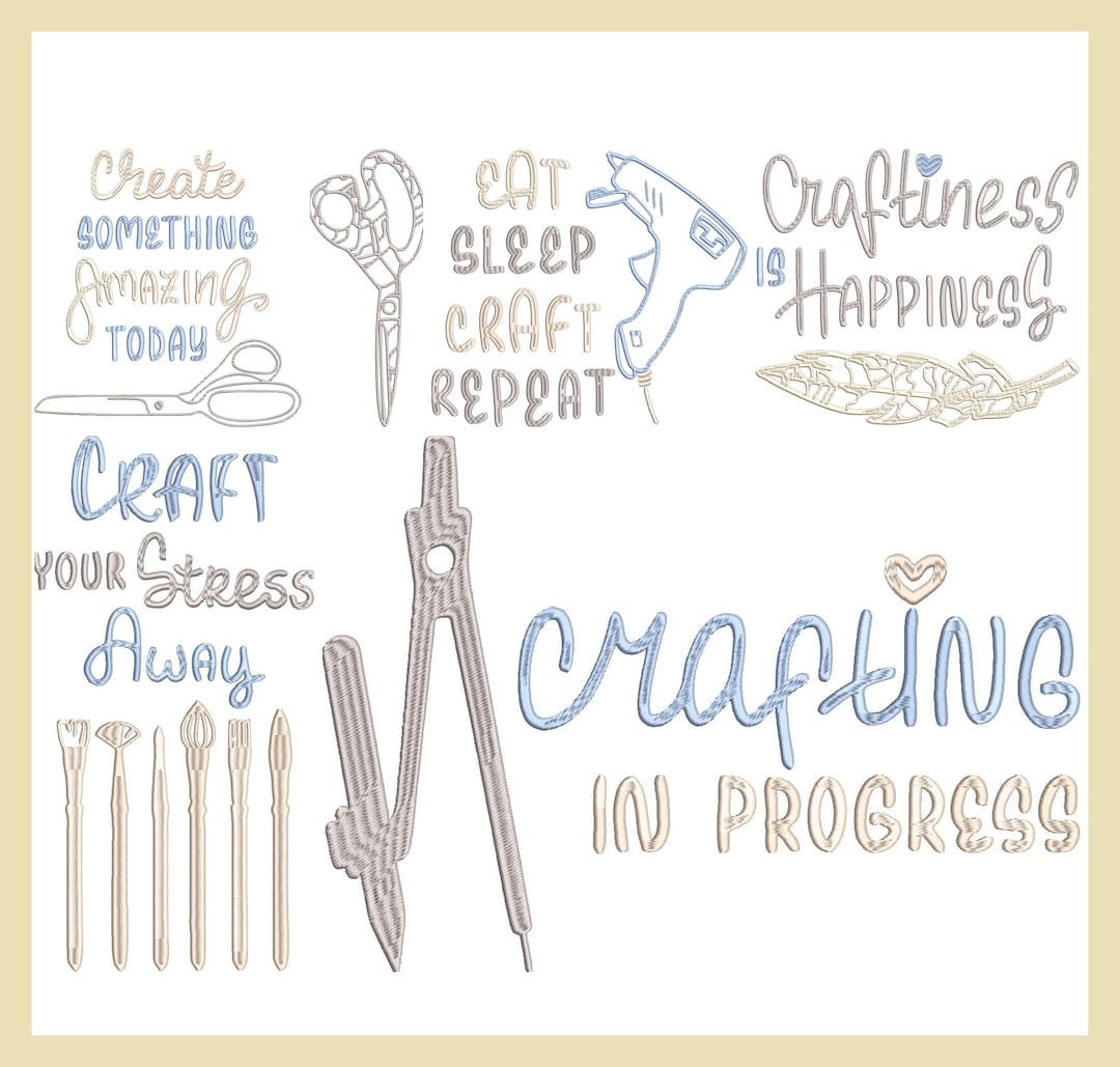 Craft Enthusiast Embroidery Designs: Comprehensive Bundle for Machine ...