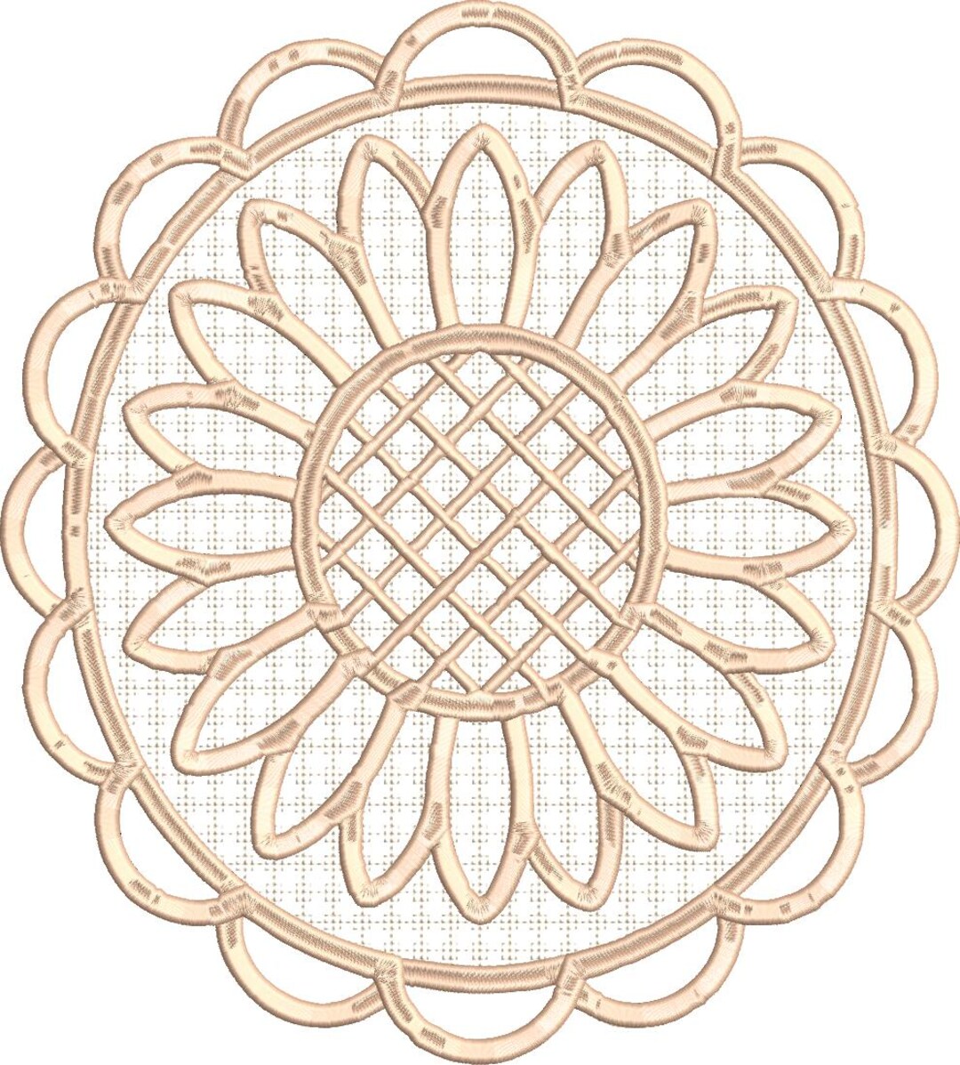 Brooch Embroidery Pattern Multi-format Machine Design - Etsy