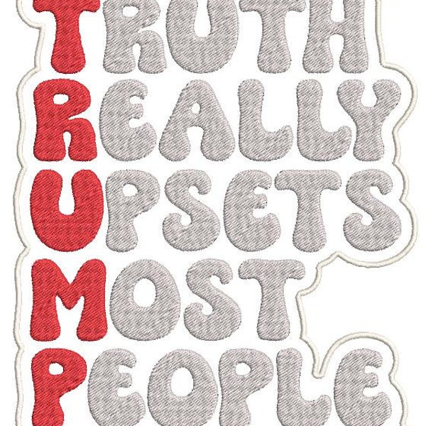 Trump Embroidery - Etsy