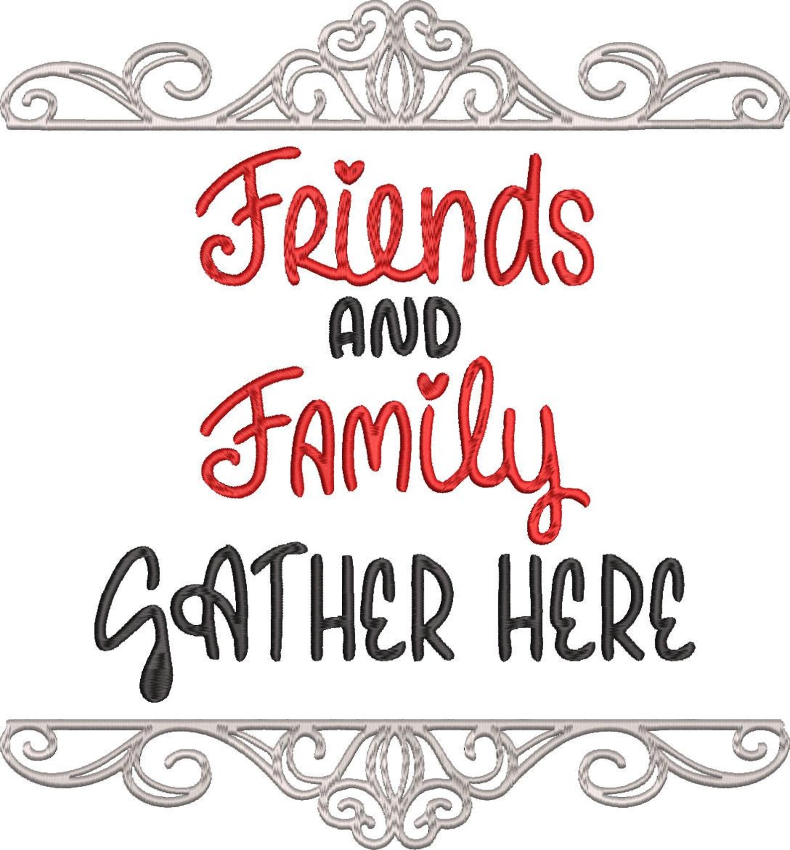 Friendship-inspired Floral Machine Embroidery Designs Iconic Sayings ...