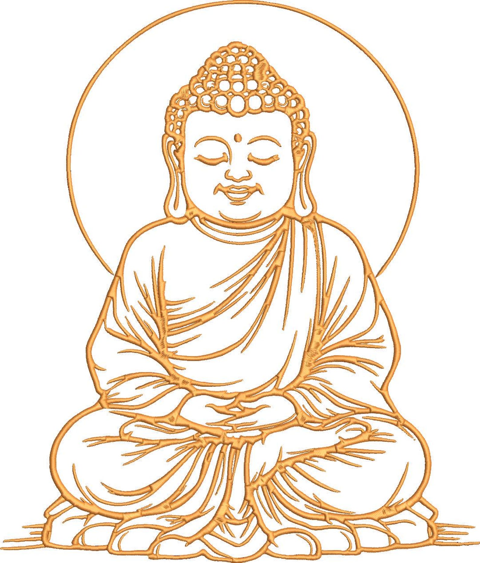 Zen Buddha Machine Embroidery Designs Spiritual Patterns for Various ...