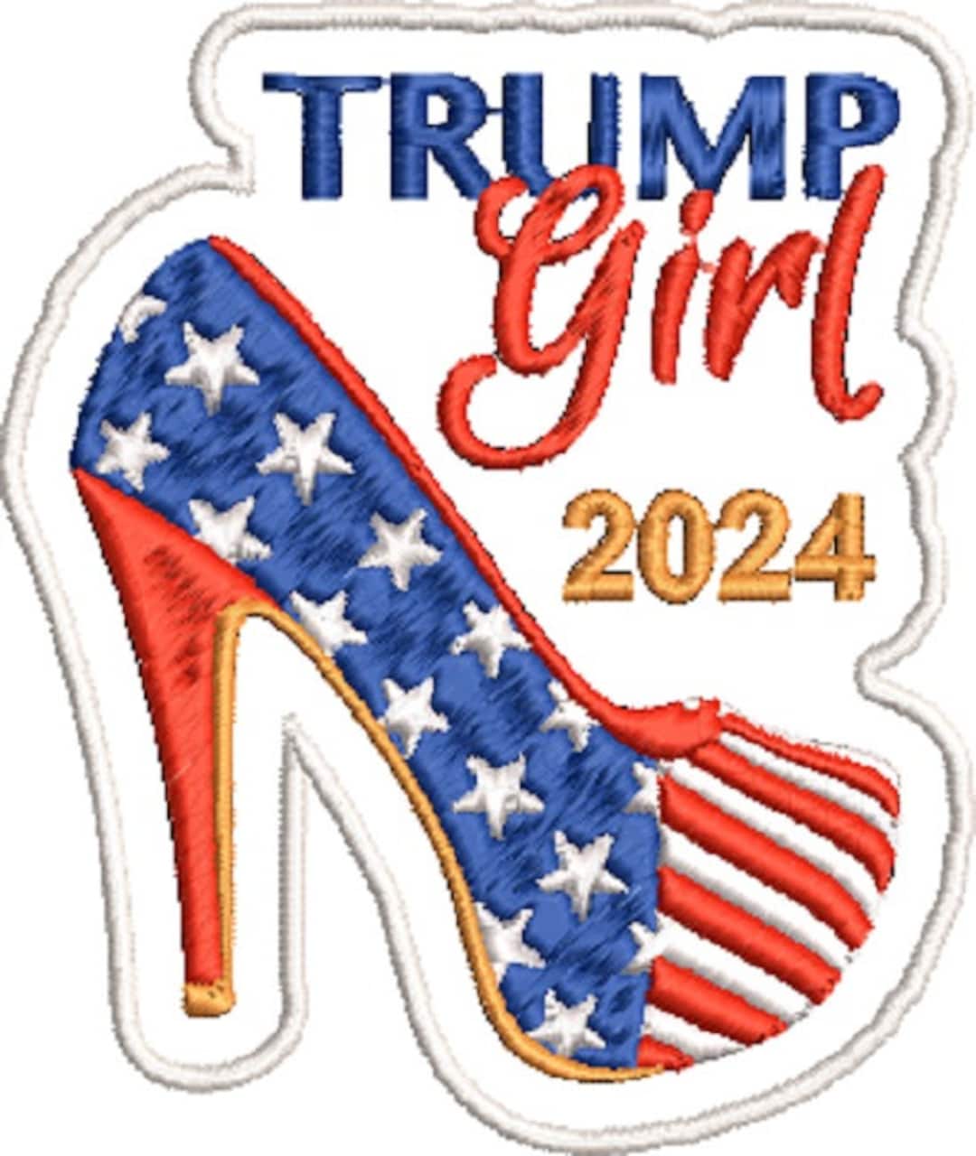 NEW 2024 Trump Iron-on Embroidery Patch - Etsy