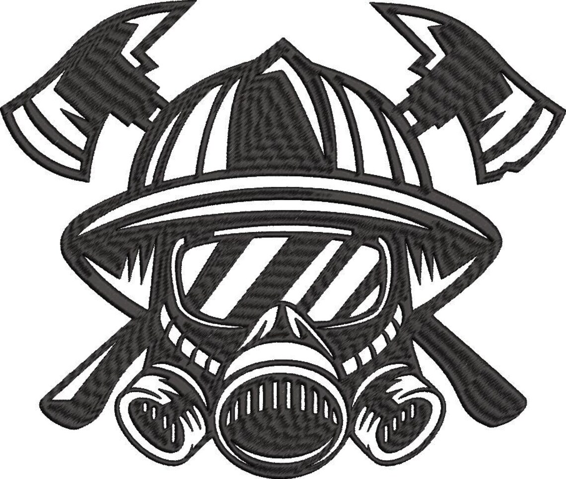 Firefighter Embroidery Design Collection: Digital Patterns for Machine ...