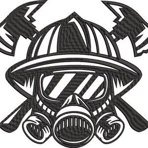 Firefighter Embroidery Design Collection: Digital Patterns for Machine ...