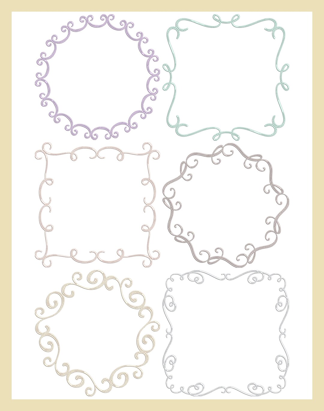 Machine Embroidery Frame Designs Bundle Versatile Styles for All ...