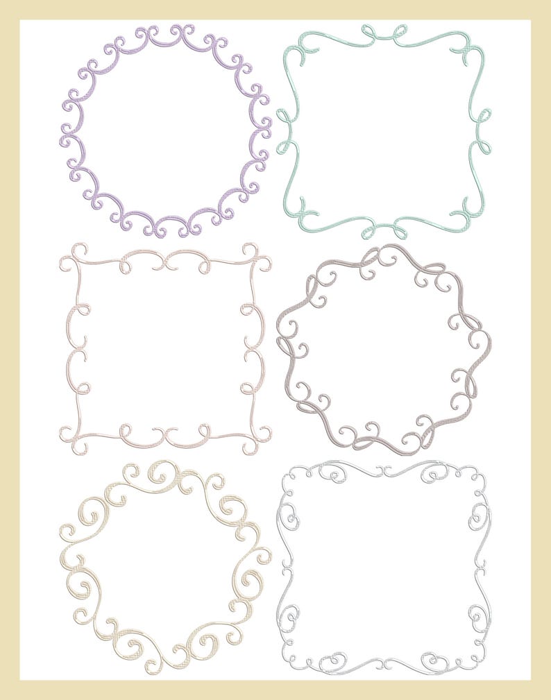Machine Embroidery Frame Designs Bundle Versatile Styles for All ...