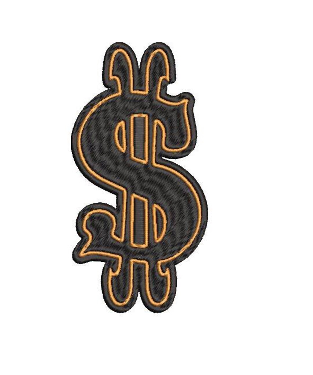 Dollar Sign Machine Embroidery Design - Etsy