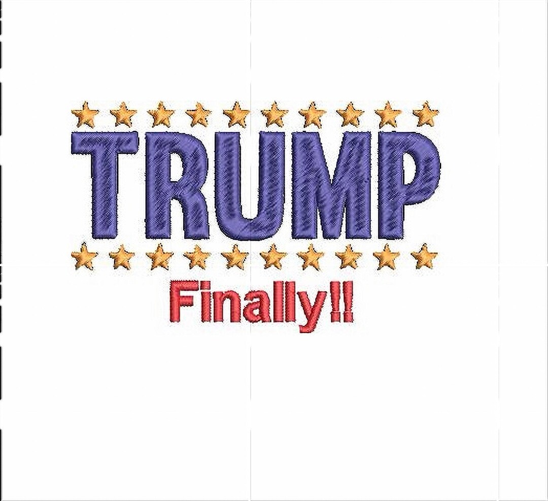 NEW President Trump Machine Embroidery Design 45 - Etsy