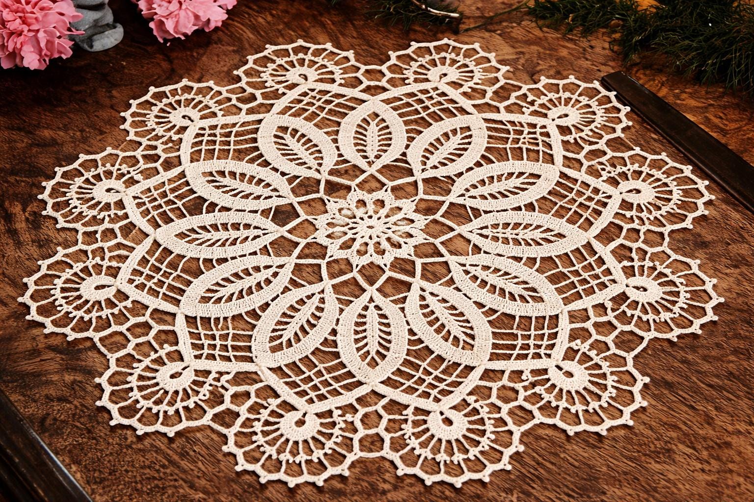 Vintage Lace Doily Crochet Pattern – Lily Mercrochet Heirloom Design - Etsy