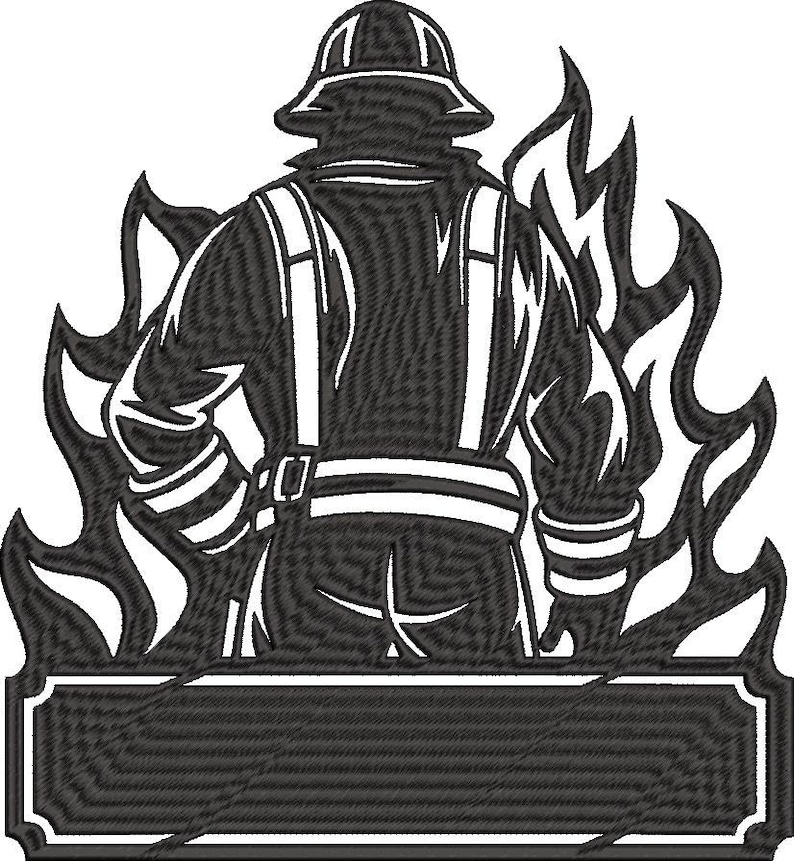 Firefighter Embroidery Design Collection: Digital Patterns for Machine ...