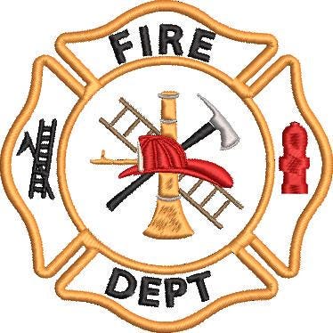 Firefighter Embroidery Design Collection: Digital Patterns for Machine ...
