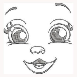 Doll Faces Embroidery Designs Digital Collection for Multiple Machine ...