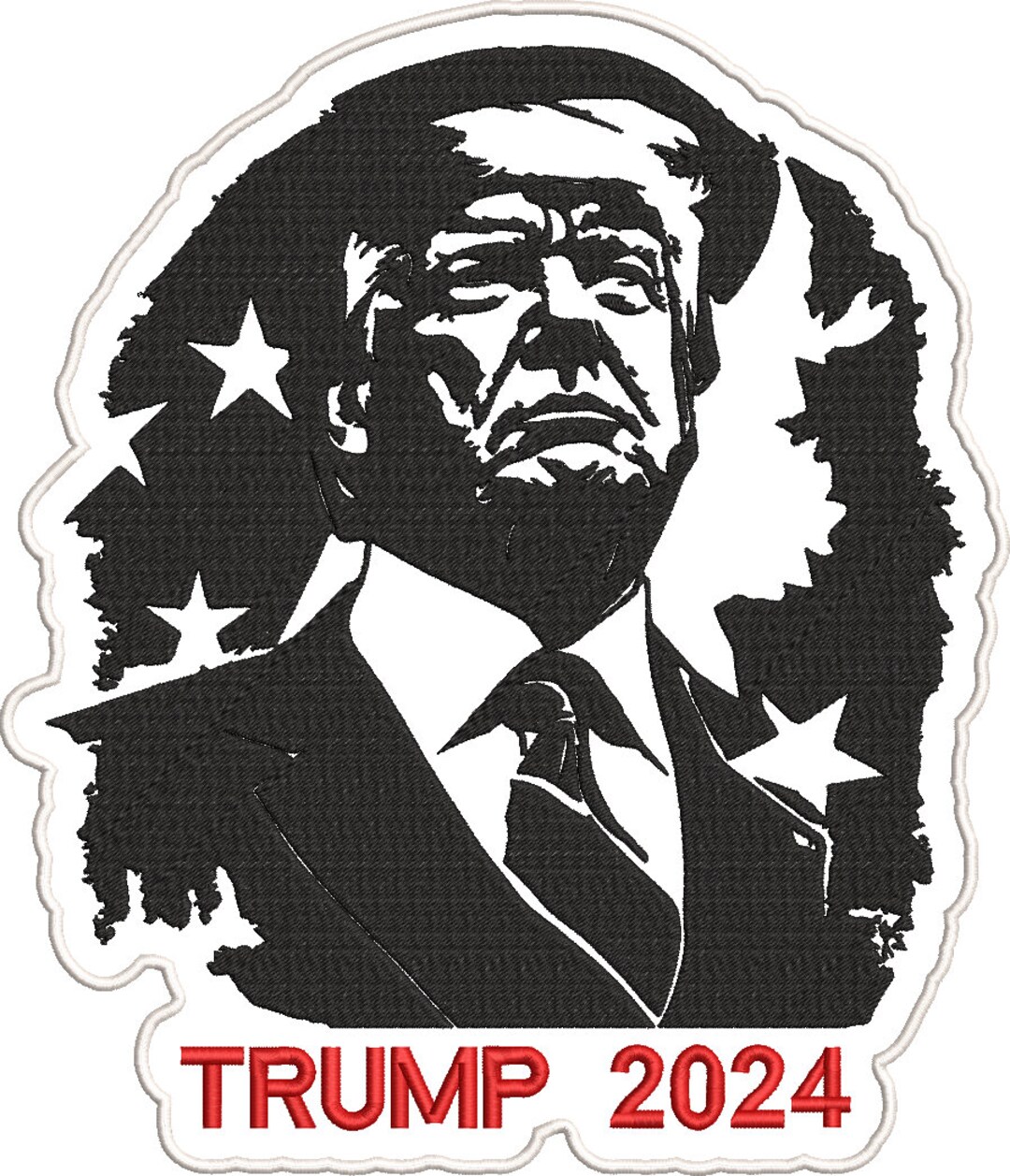 New 2024 Trump Machine Embroidery Design 4 - Etsy