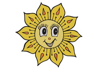 Sunshine - Machine Embroidery Design - Digital Download - Etsy
