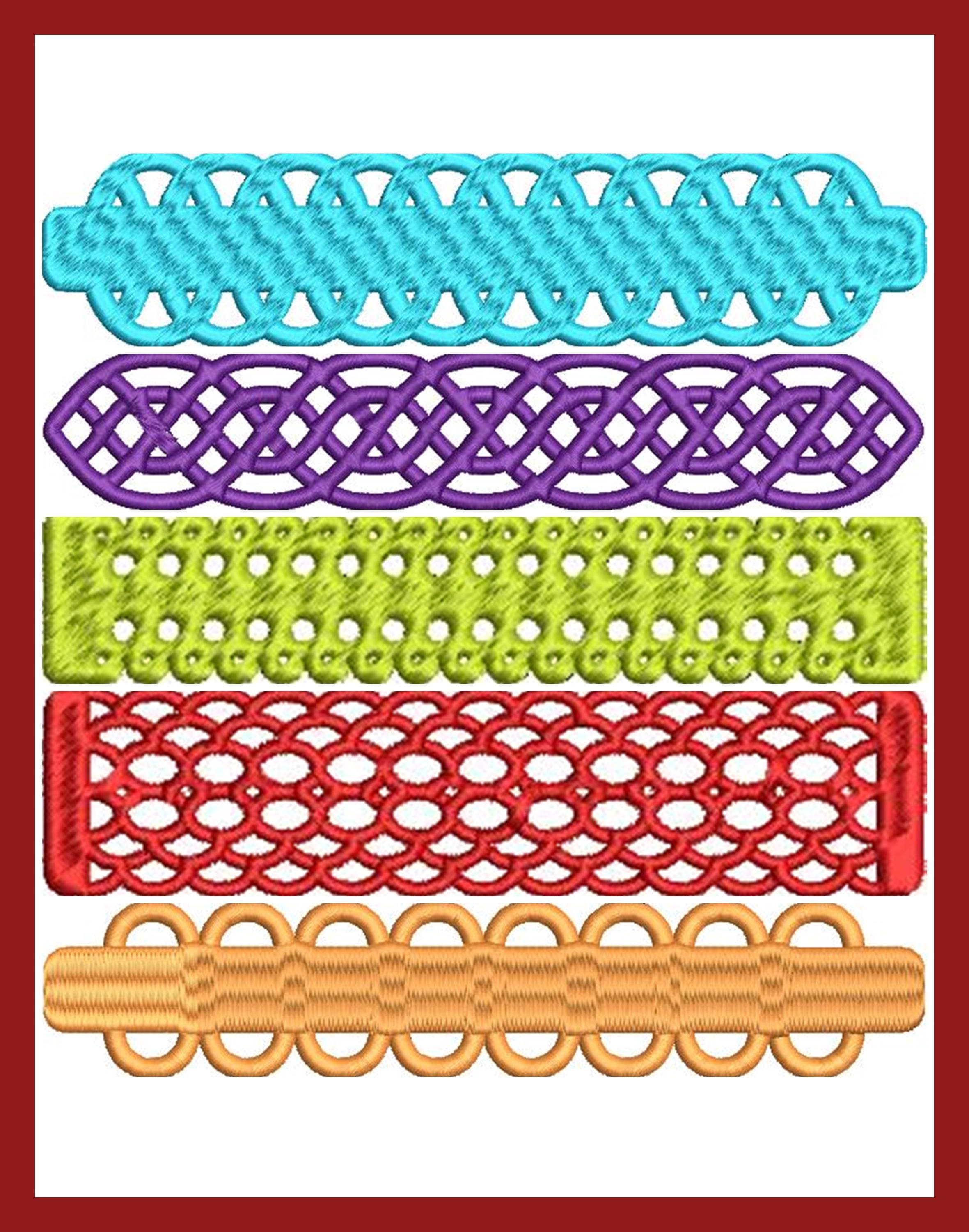 Bracelet Machine Embroidery Designs: DIY Craft Patterns for Wrist ...