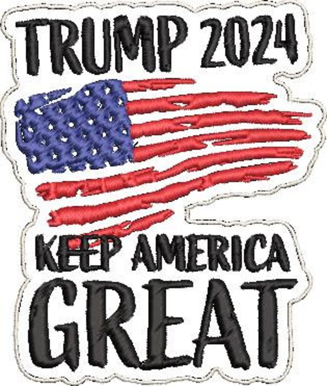 2024 Trump Machine Embroidery Design 24 - Etsy