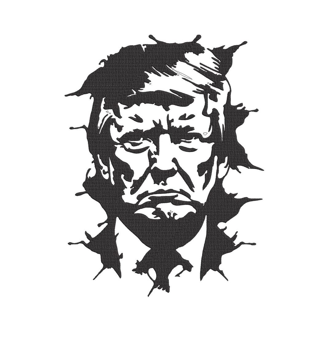 Donald Trump 2024 Machine Embroidery Design 8 - Etsy