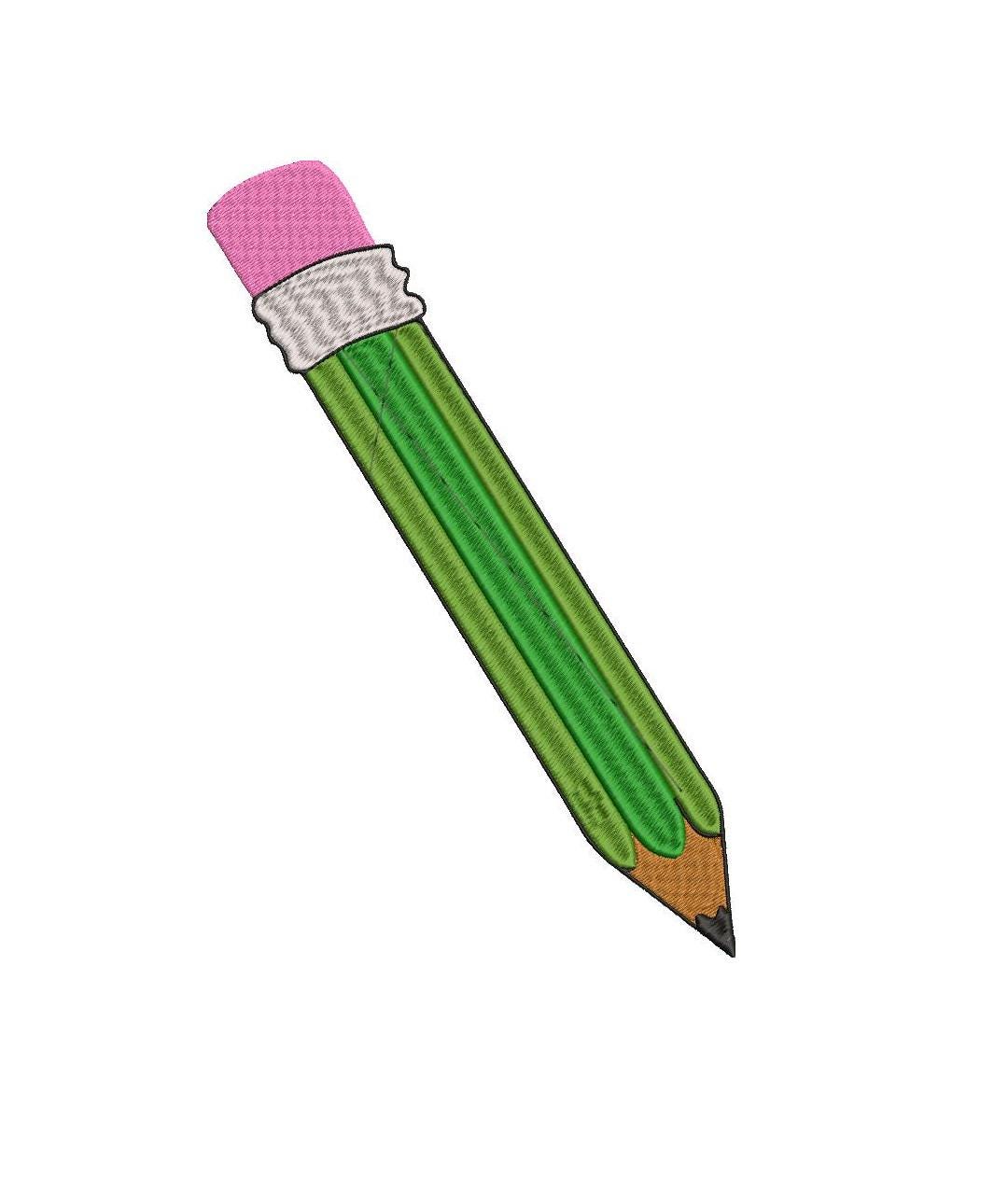 Pencil Machine Embroidery Design - Digital Download for All Formats - Etsy